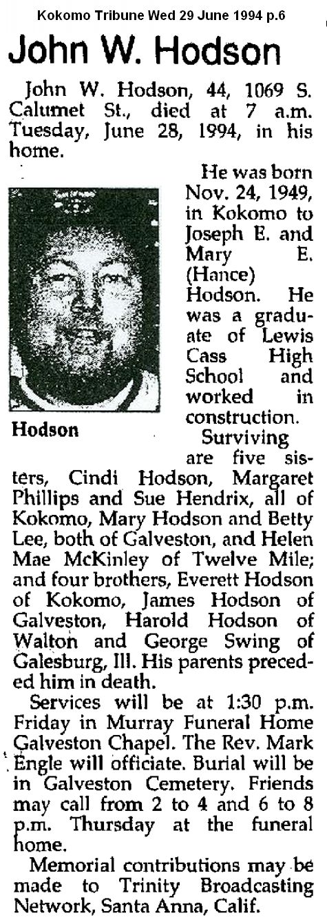 Memorial Page - Lewis Cass High School Class of 1969